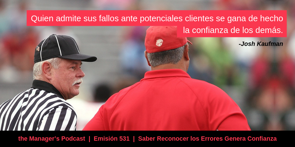 Saber admitir los errores genera confianza técnicas de ventas – the ...